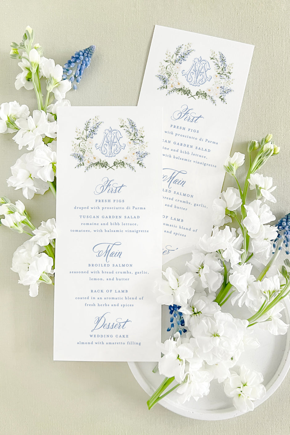 Seated Dinner Menu – Empress Stationery