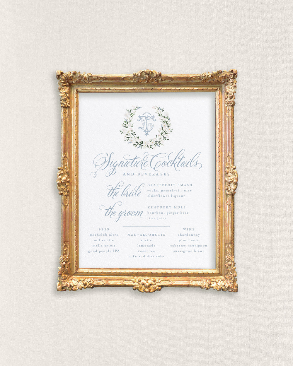 Louisa 8 x 10 Signage – Empress Stationery