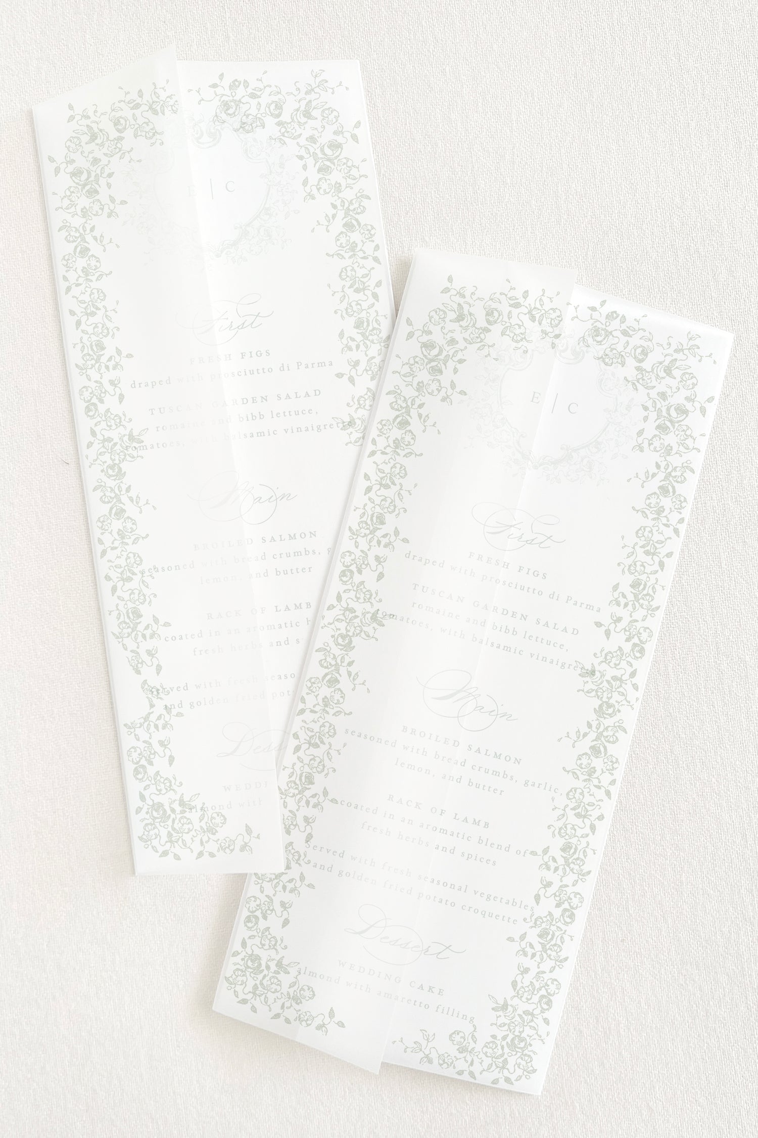 Floral Arch Vellum Cover – Empress Stationery