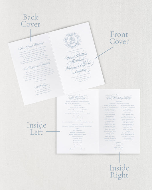 Folded Programs – Empress Stationery