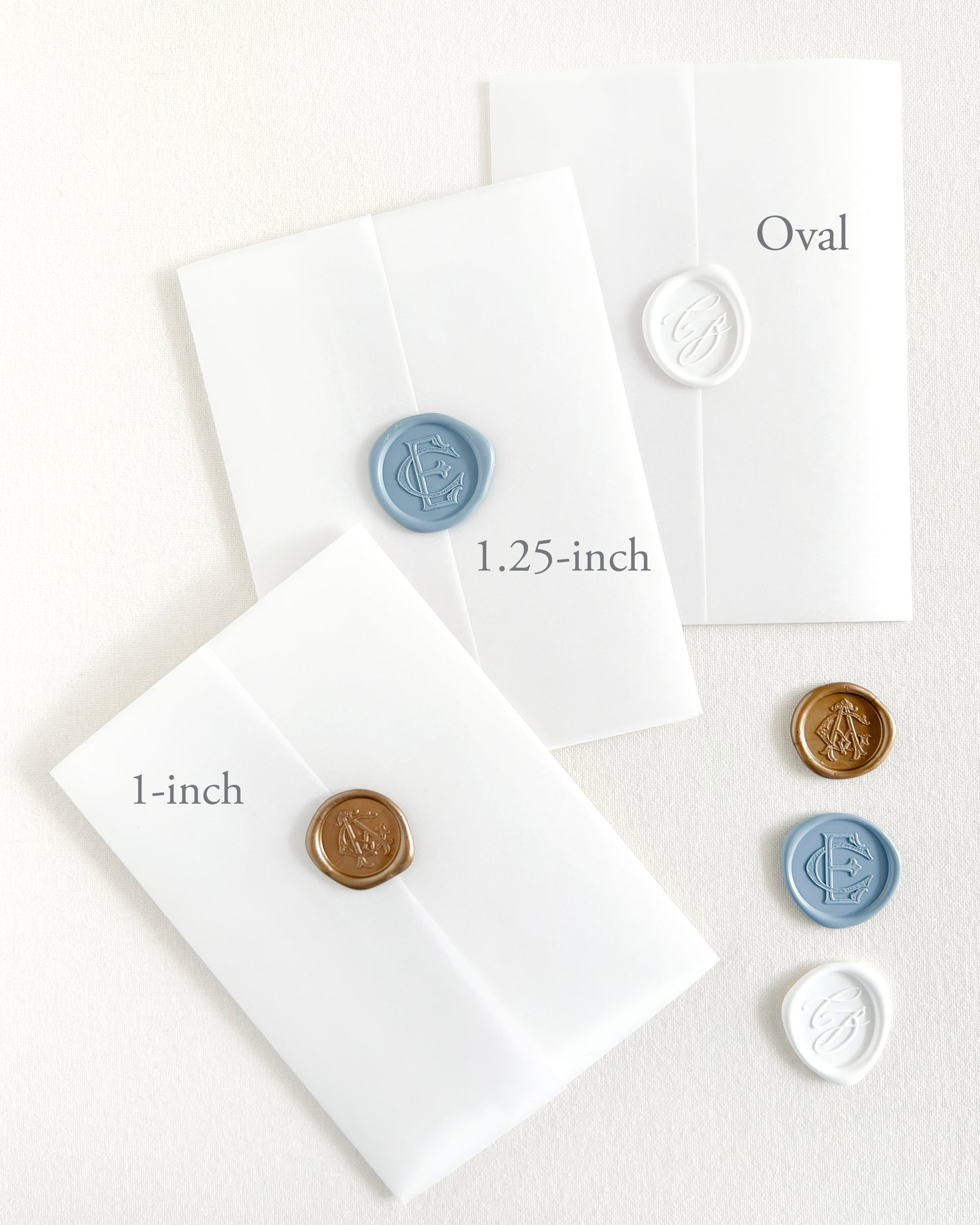Round 1" Self-Adhesive Wax Seals – Empress Stationery