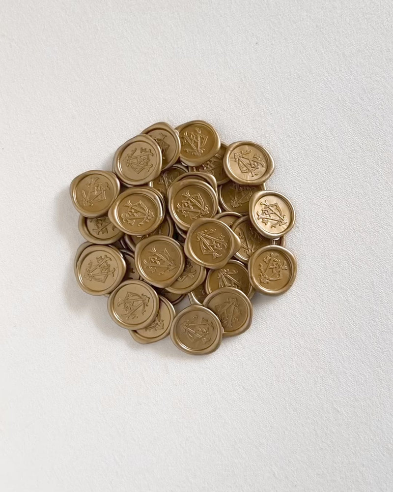 Round 1" Self-Adhesive Wax Seals – Empress Stationery