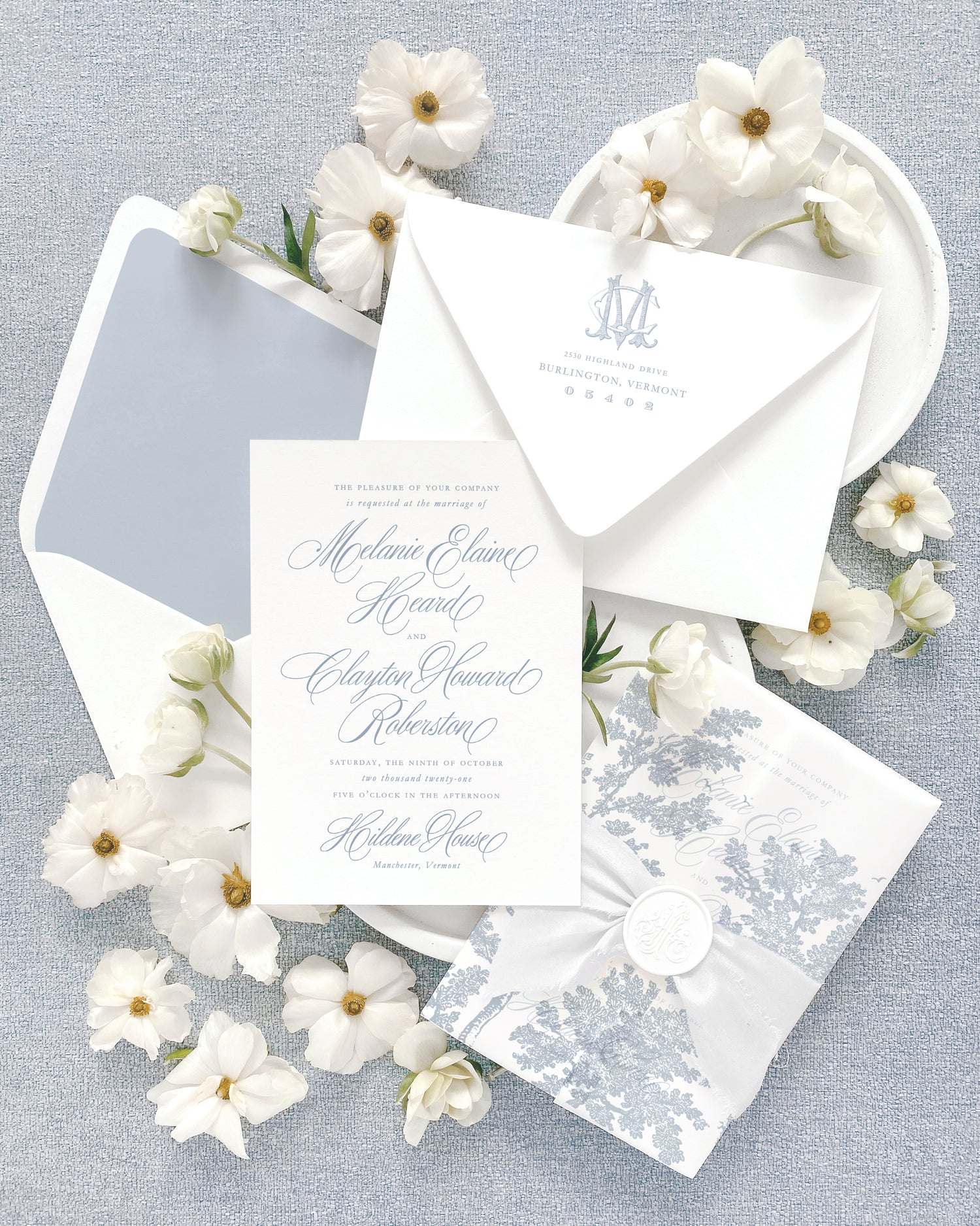 Tree Toile Vellum Cover – Empress Stationery