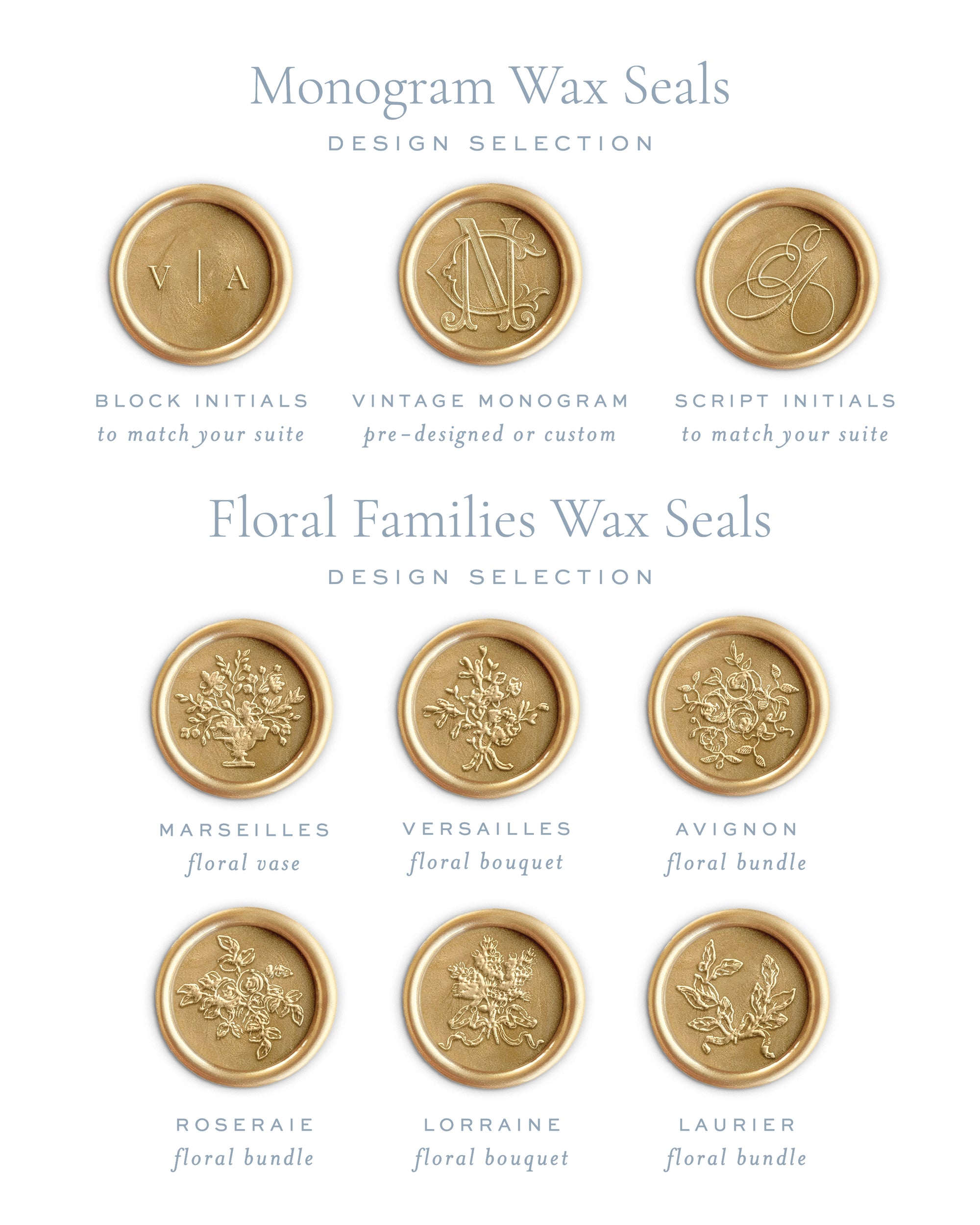 Round 1" Self-Adhesive Wax Seals – Empress Stationery