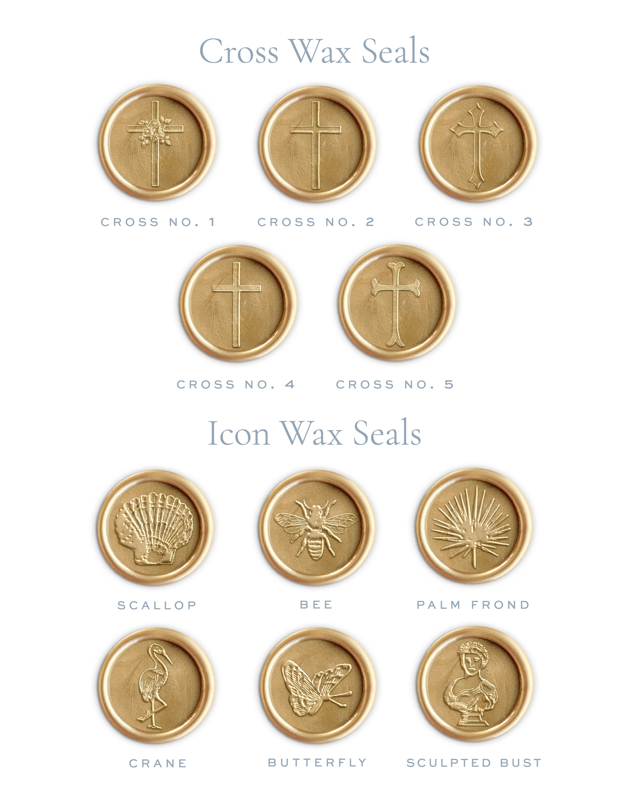 Round 1" Self-Adhesive Wax Seals – Empress Stationery