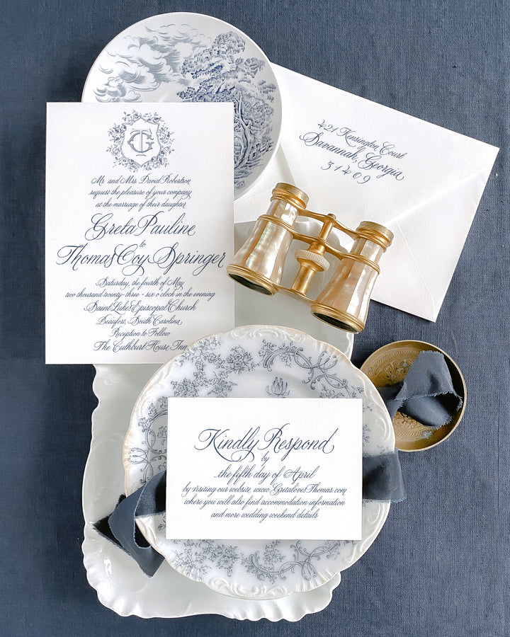 Greta Horizontal Save the Date No. 1 – Empress Stationery